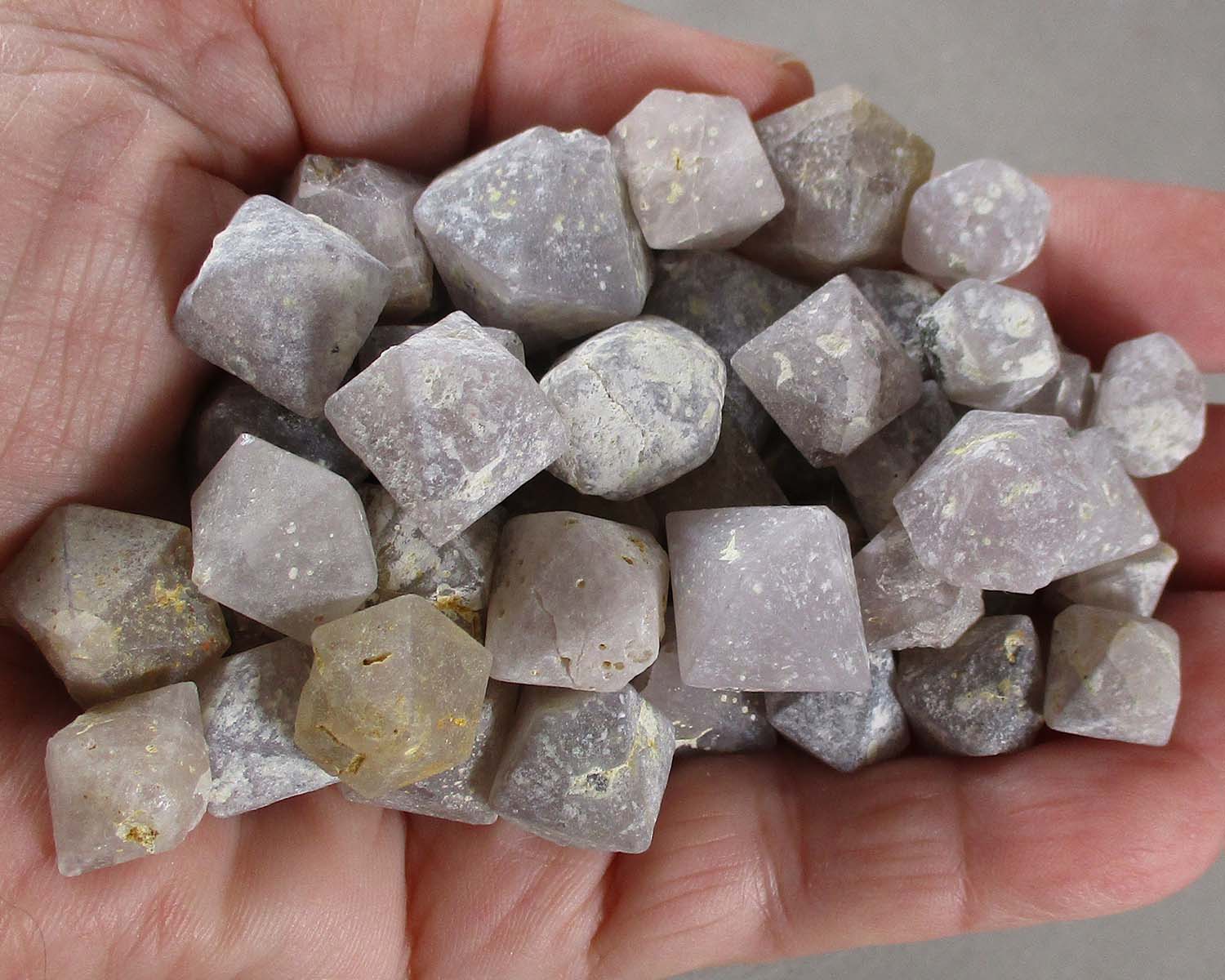 Octagonal Beta Quartz Crystals 3pcs J114**